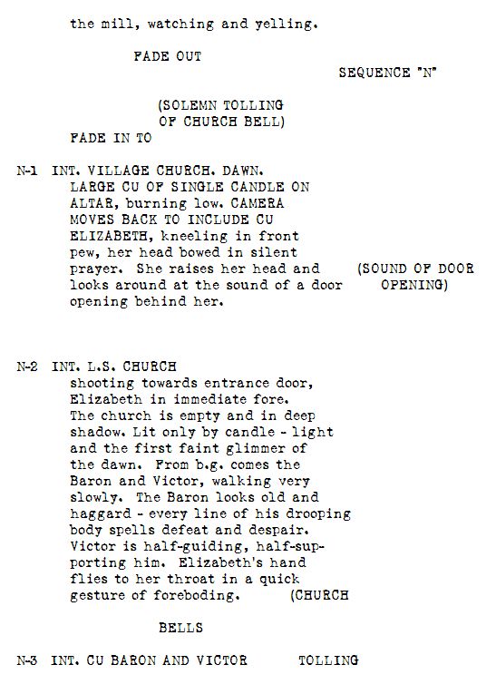 FRANKENSTEIN (1931): Script evolution in Universal Horrors Forum